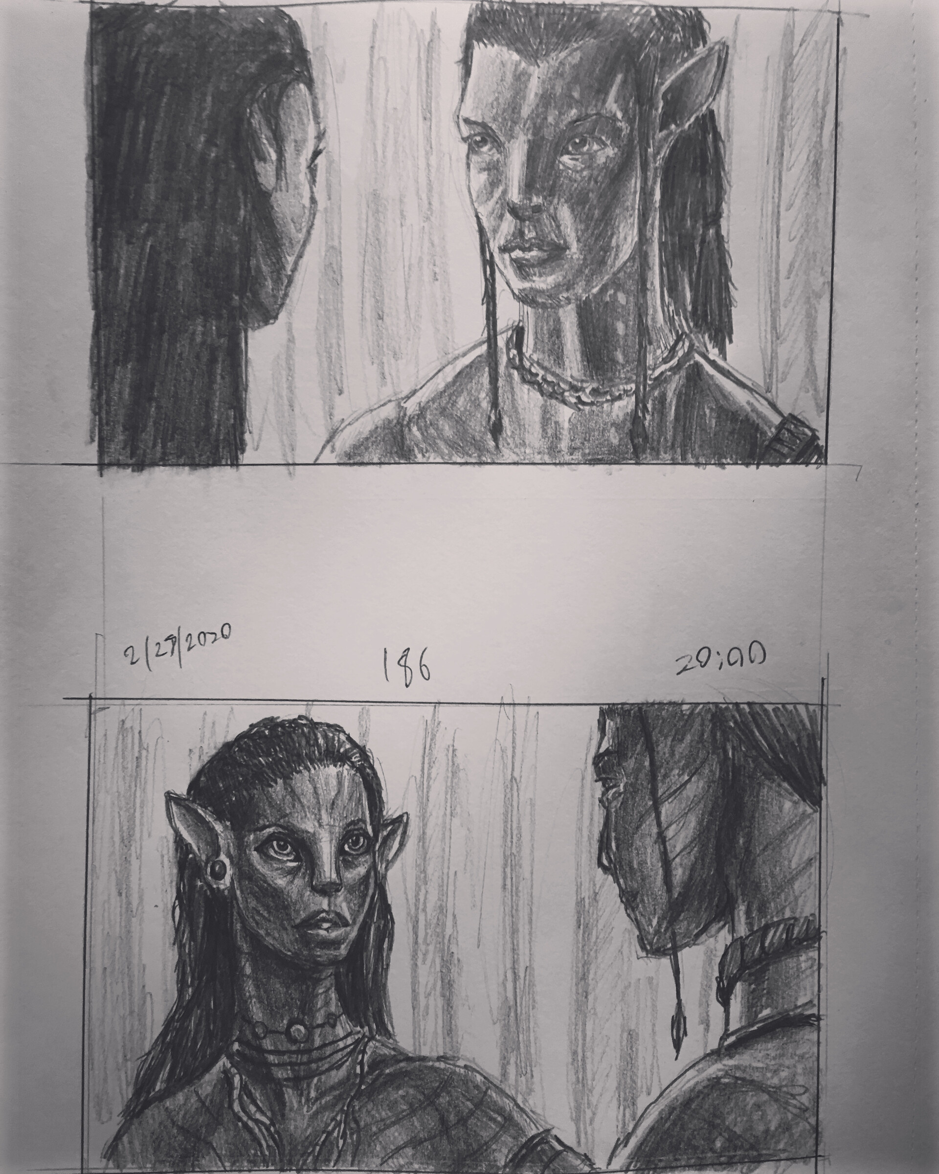 ArtStation - Avatar sketch