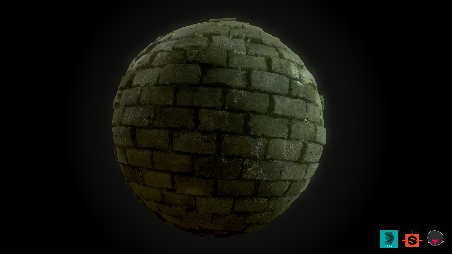 ArtStation - Mossy Bricks Wall Shader