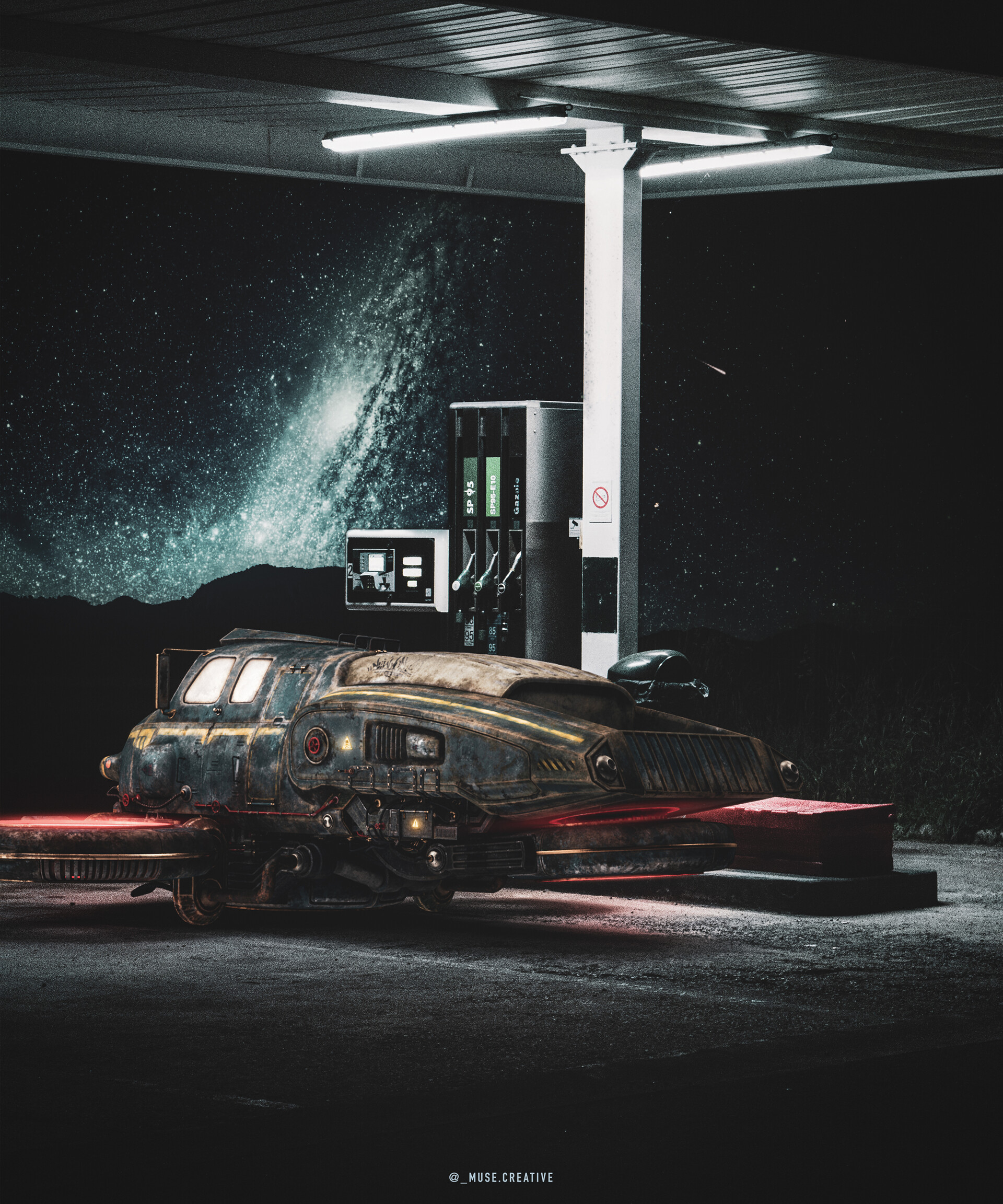 ArtStation - Sci-fi Fuel Stop