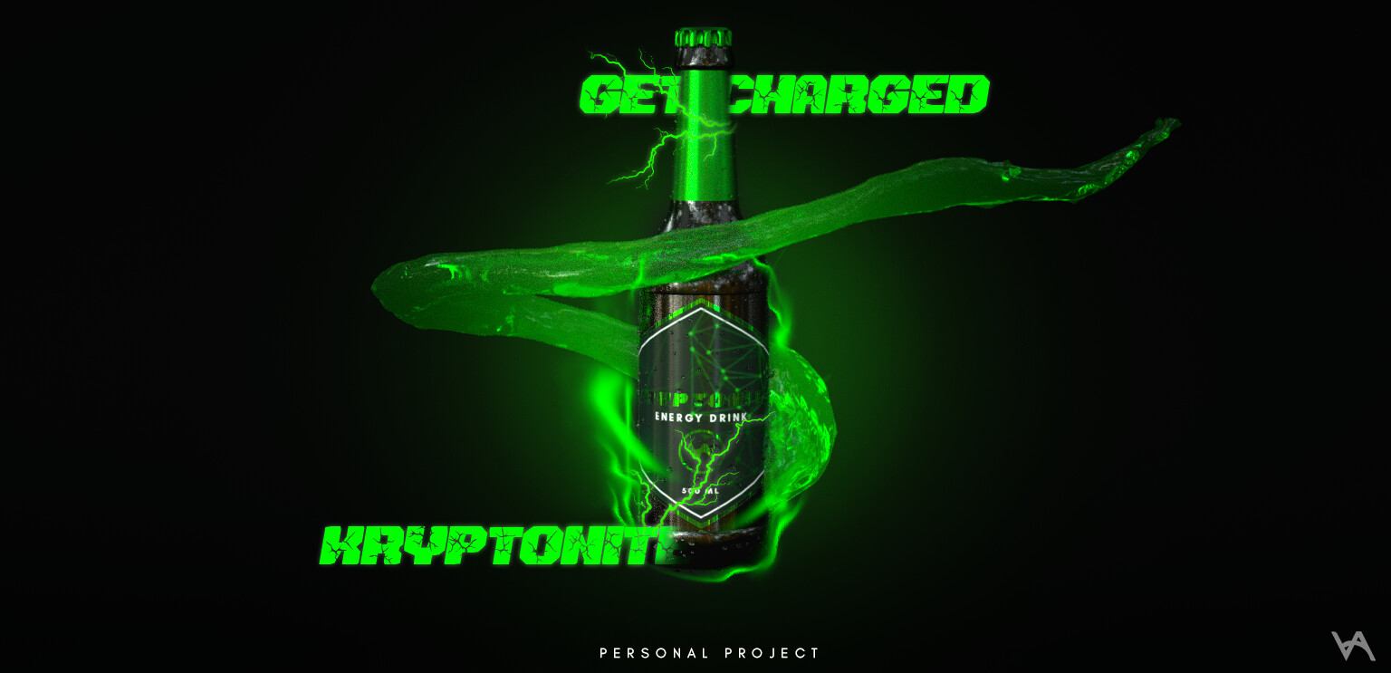 ArtStation - KRYPTONITE - ENERGY DRINK