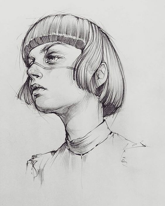 ArtStation - portrait drawing in pencil Toh-Yasu藤保 #006