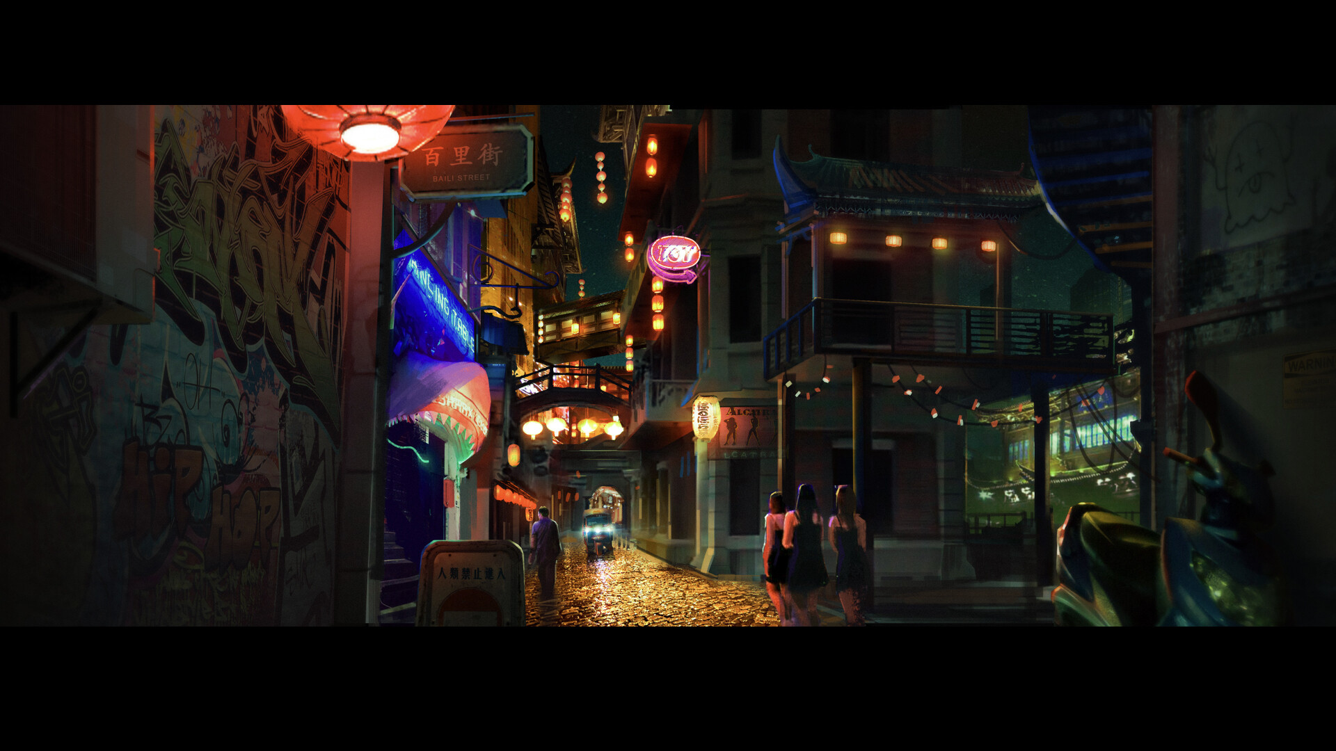 ArtStation - Night town