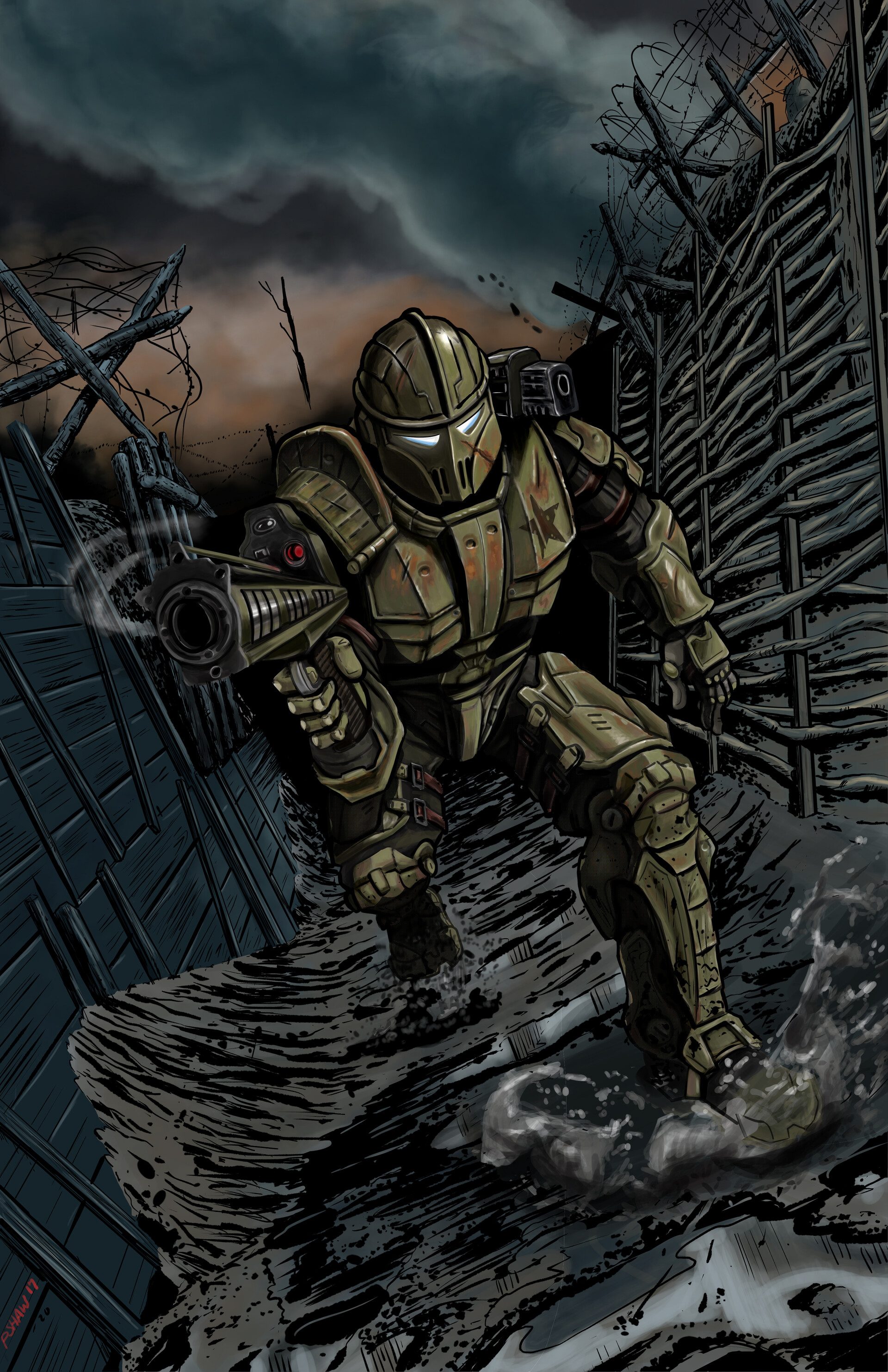 ArtStation - "Sovietski Soldier" 2017 by Pat Shaw