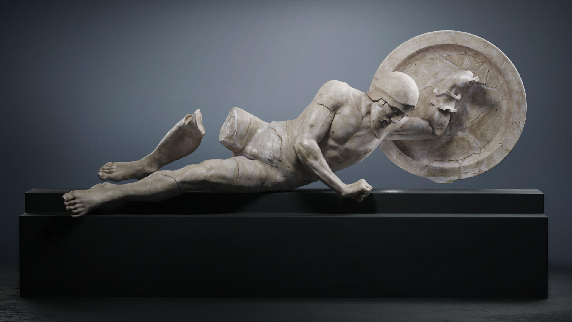 Fallen Warrior Sculpture