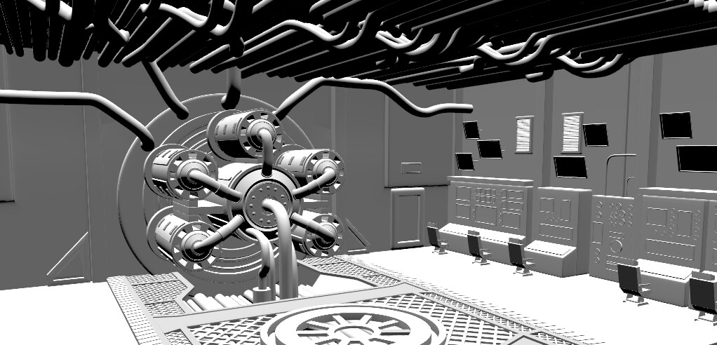 ArtStation - 3D GENERATOR ROOM