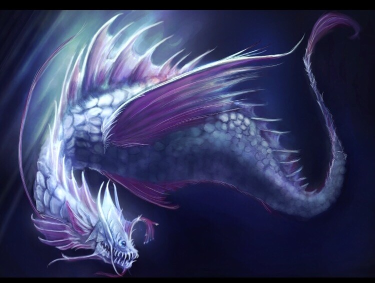 ArtStation - Dragon(Deep sea fish)