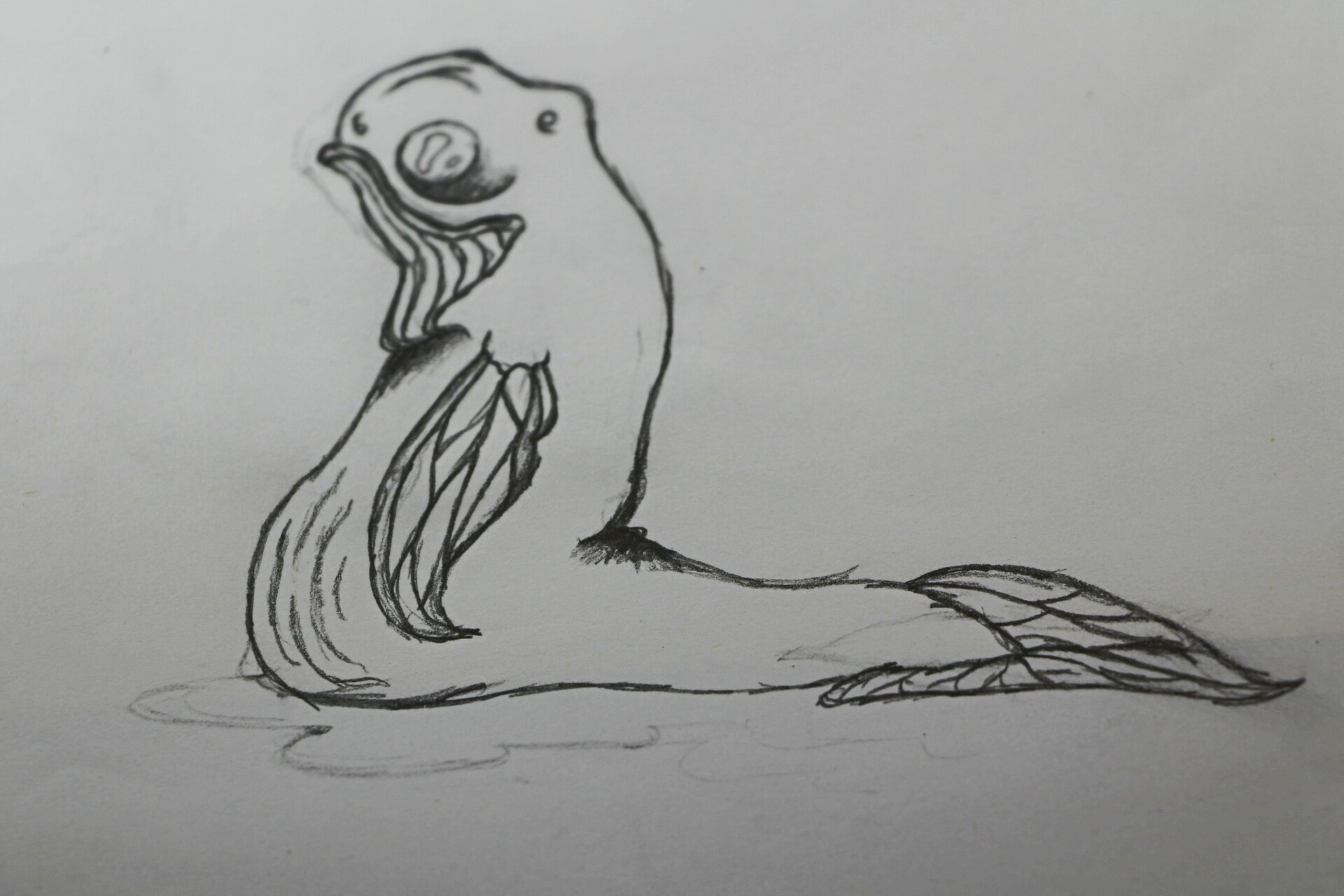 ArtStation - Standing Fish - 2010