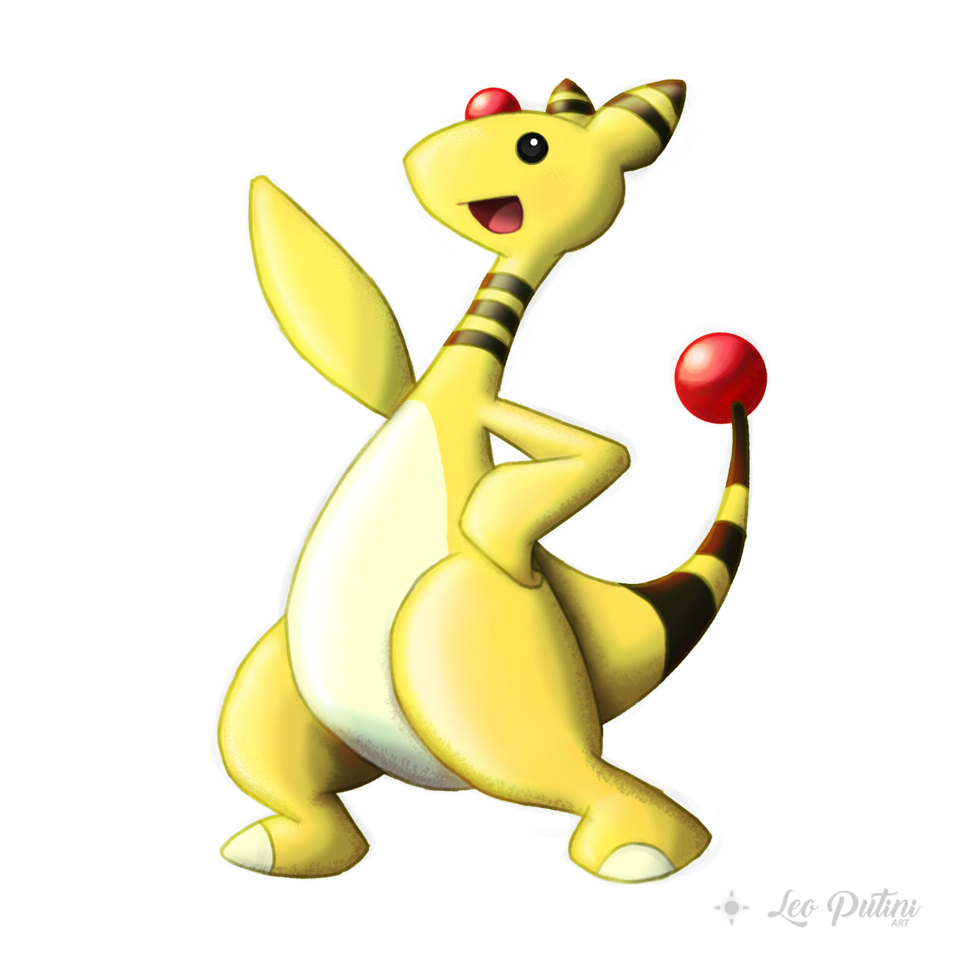 ArtStation - Ampharos Inktober 2019