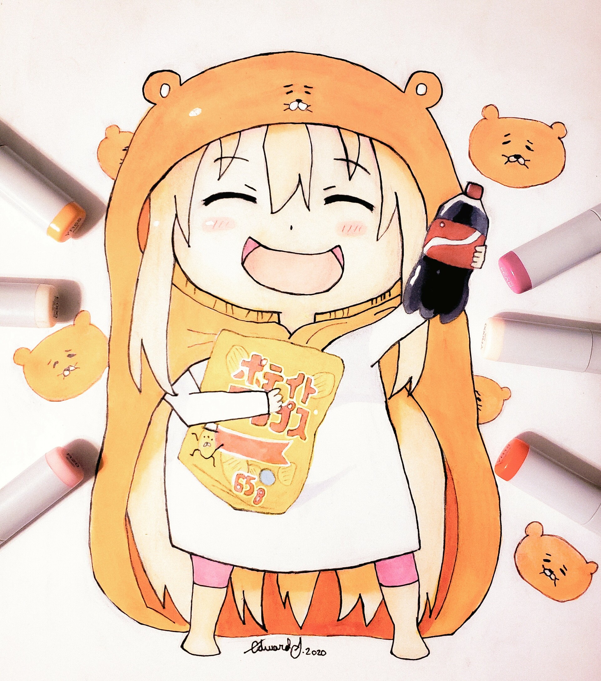 how to draw umaru chan chibi