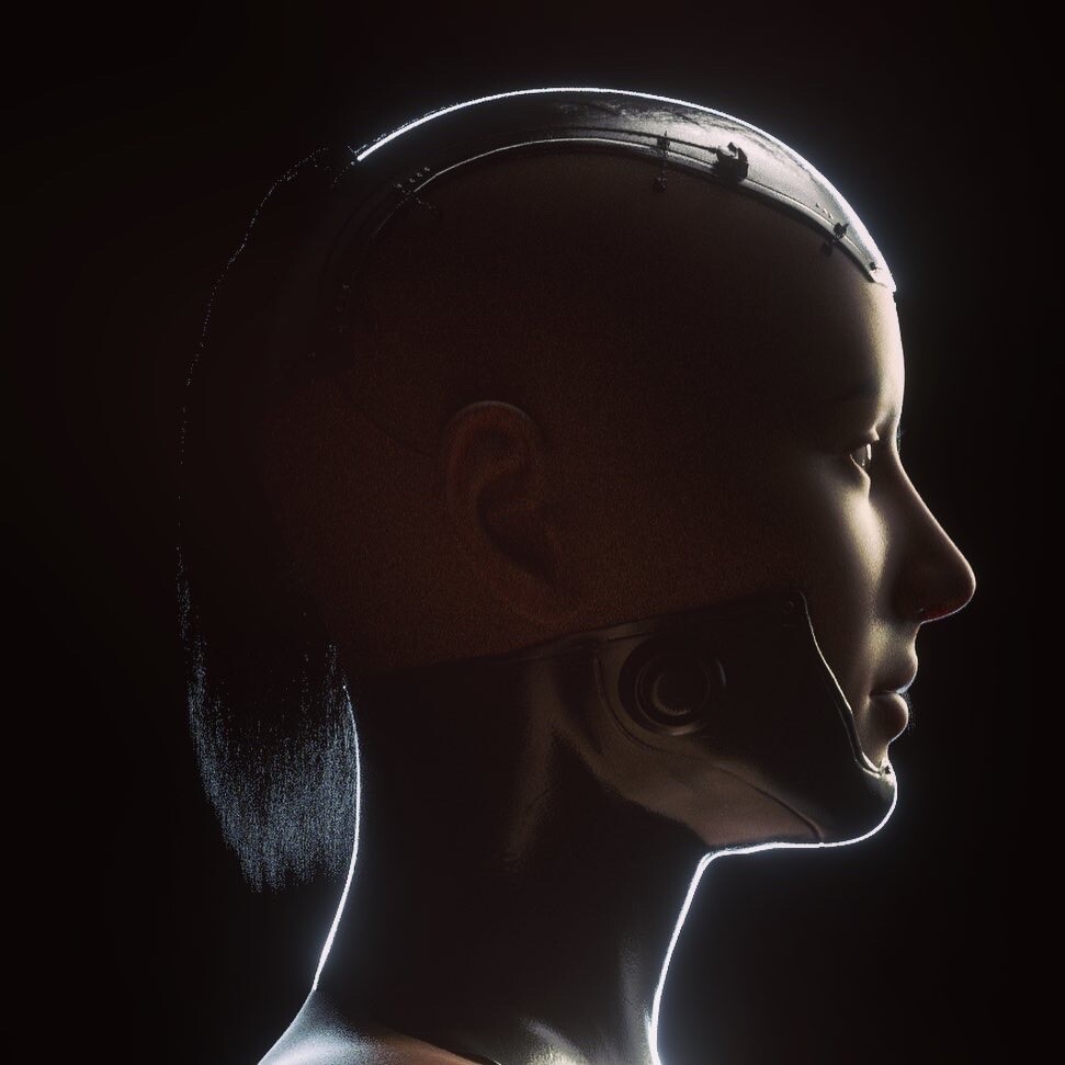 ArtStation - Woman cyborg head
