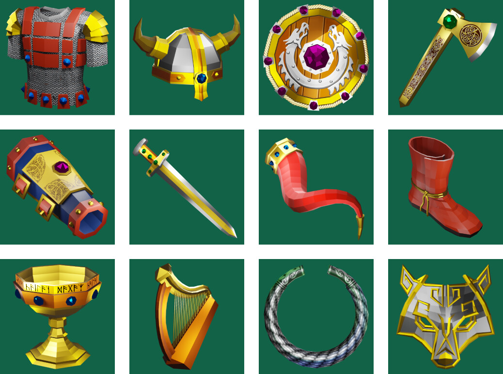 ArtStation - Viking set