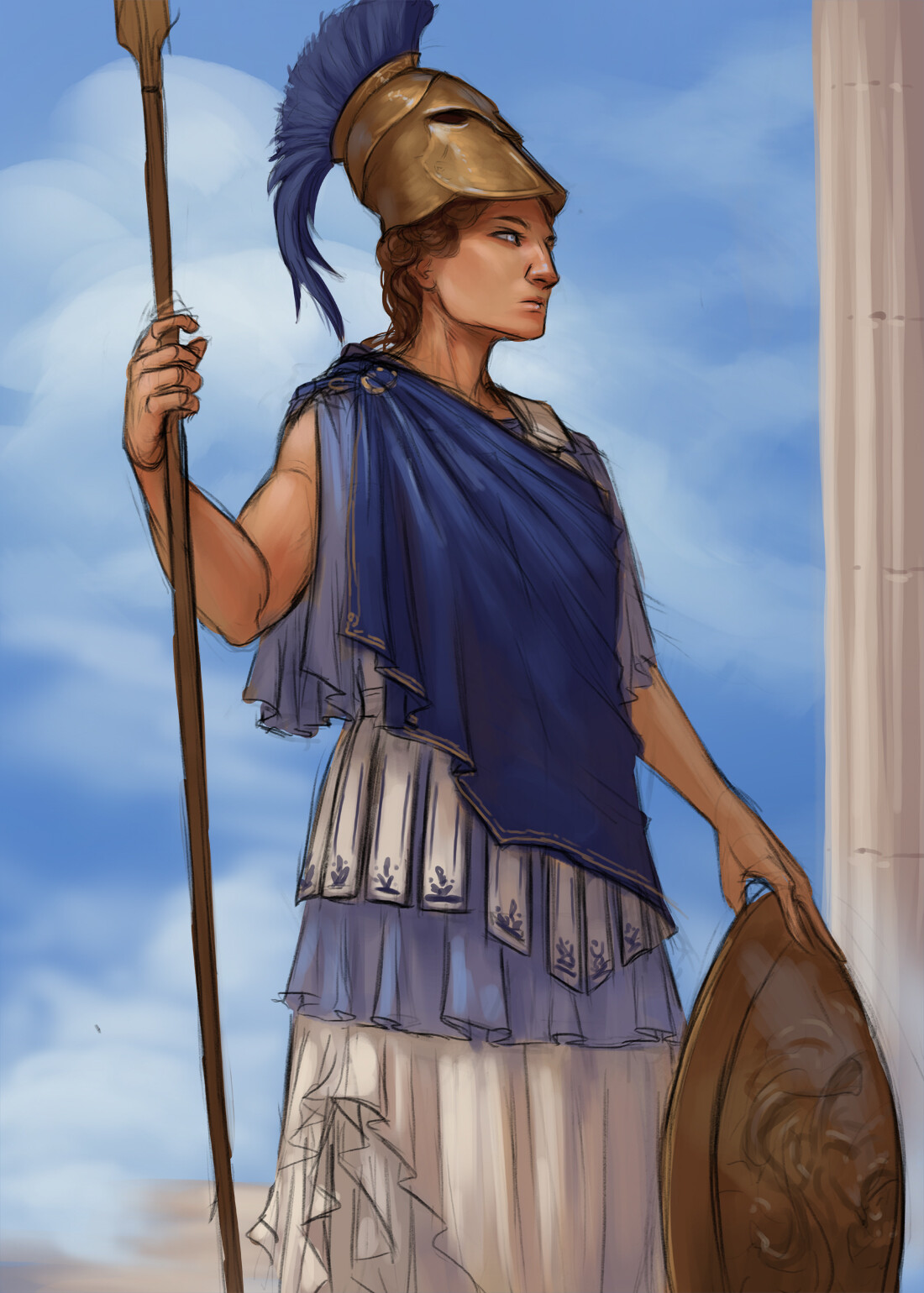 Athena by Linda Lithén : r/ImaginaryMythology