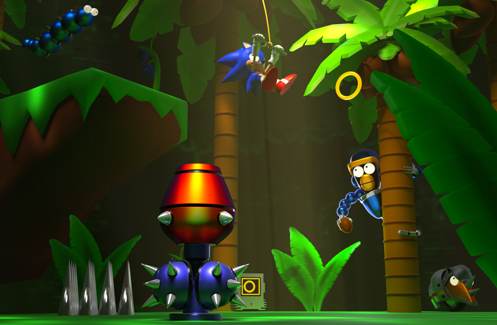 Caelum Beckinsale - Sonic the Hedgehog 3 - Angel Island Zone Diorama ...