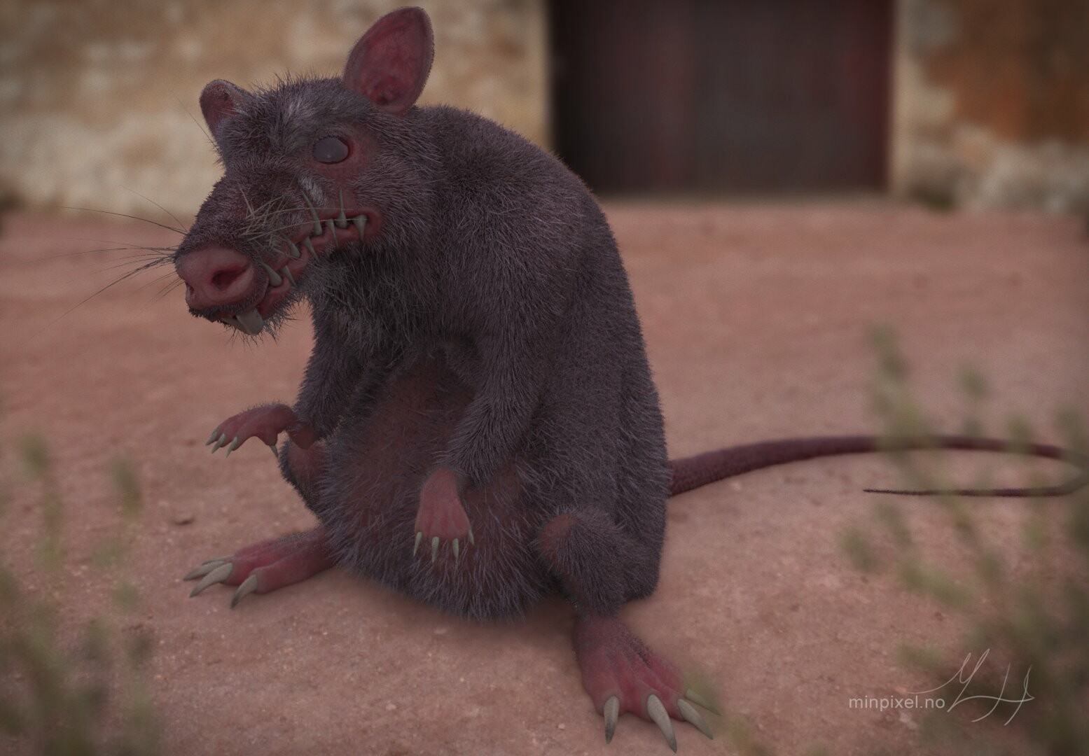 ArtStation - Mongolian water rat v2