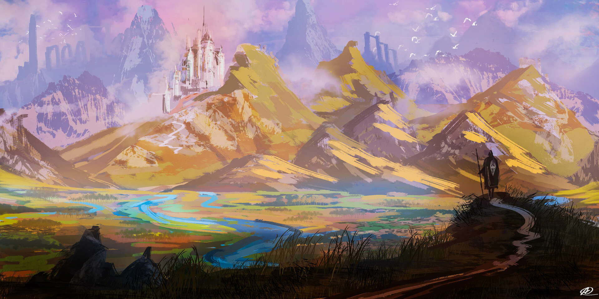 ArtStation - Colorful Landscape