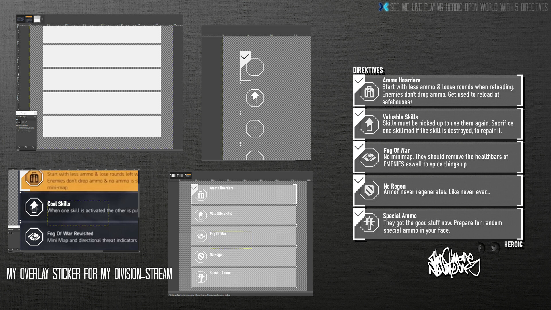 ArtStation - Stream overlay for the division 2