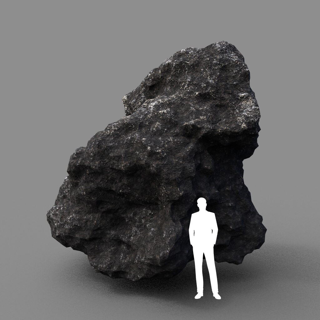 3D Models by 3D Landscape - Low poly Lava Rock with Dust Pack 200229