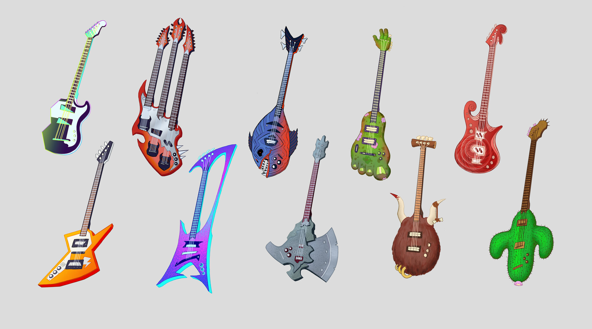 ArtStation - Guitar Concepts