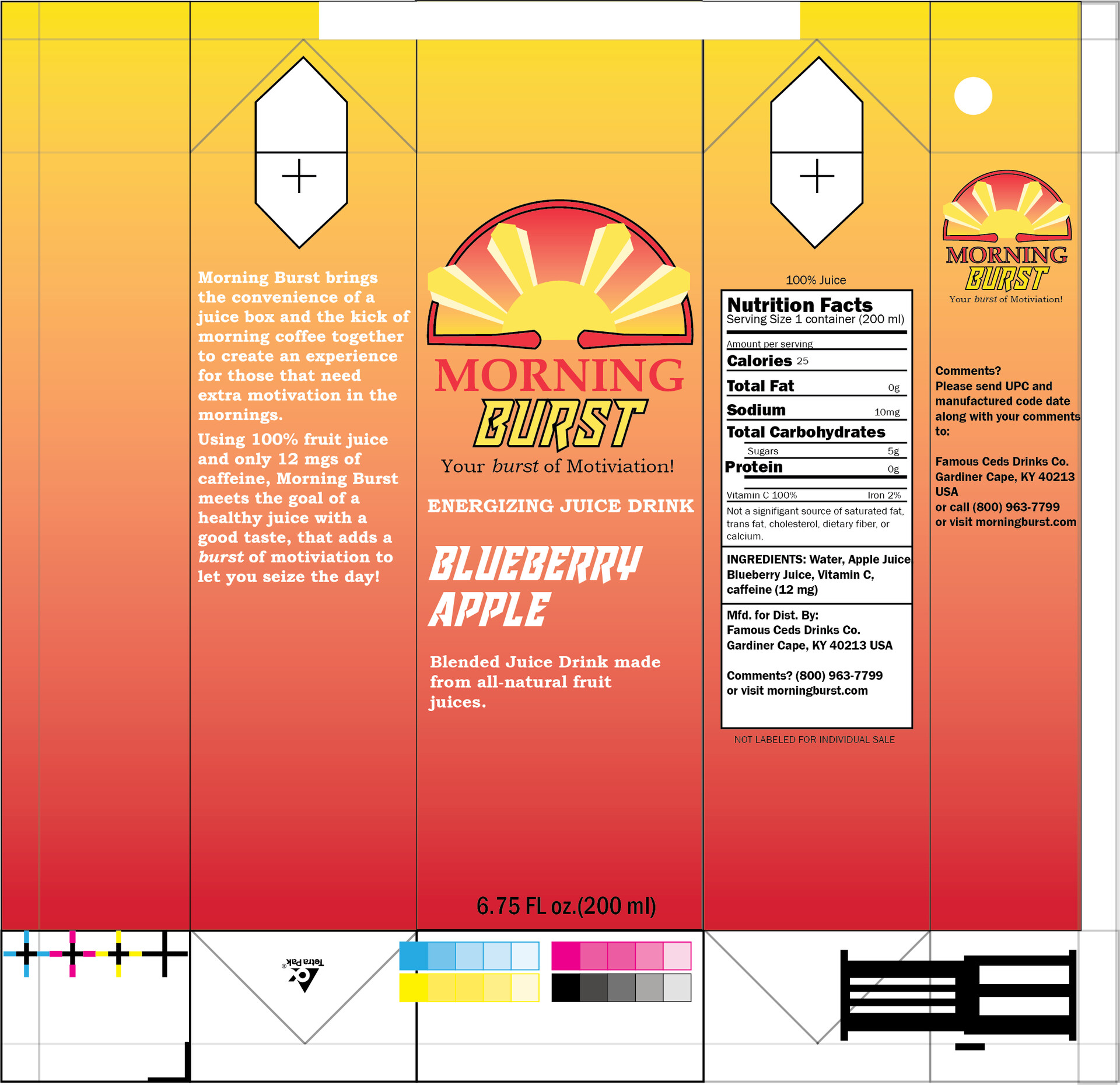 Cedric Watkins - Morning Burst|Package Design