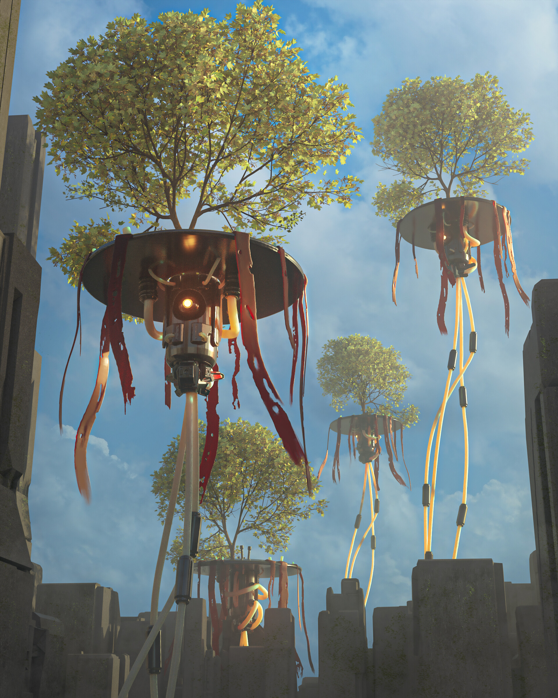 ArtStation - The Eco // Close-Up Shots from yesterday's piece