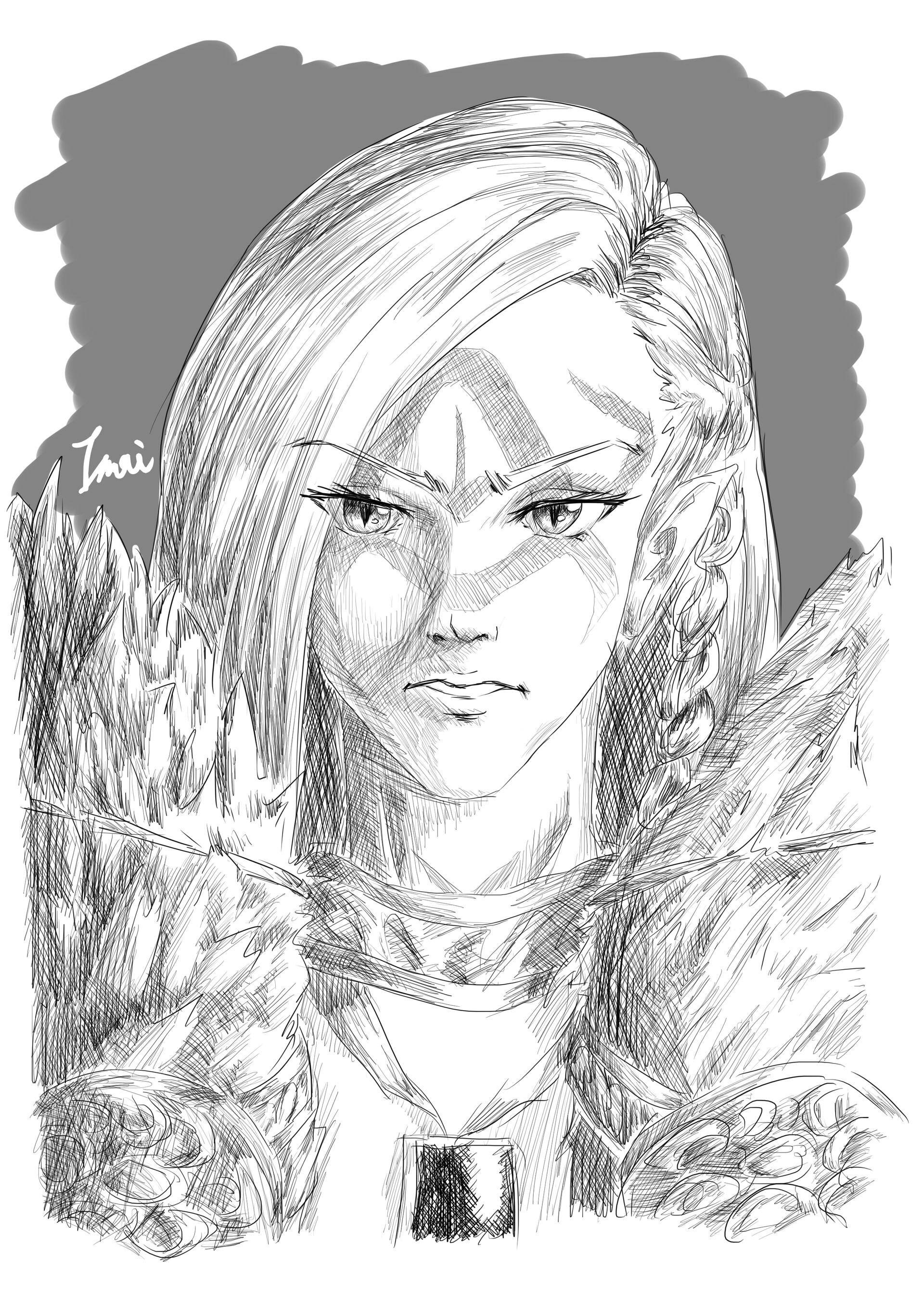 ArtStation - I've turned my guardian character in BDO into an elf!