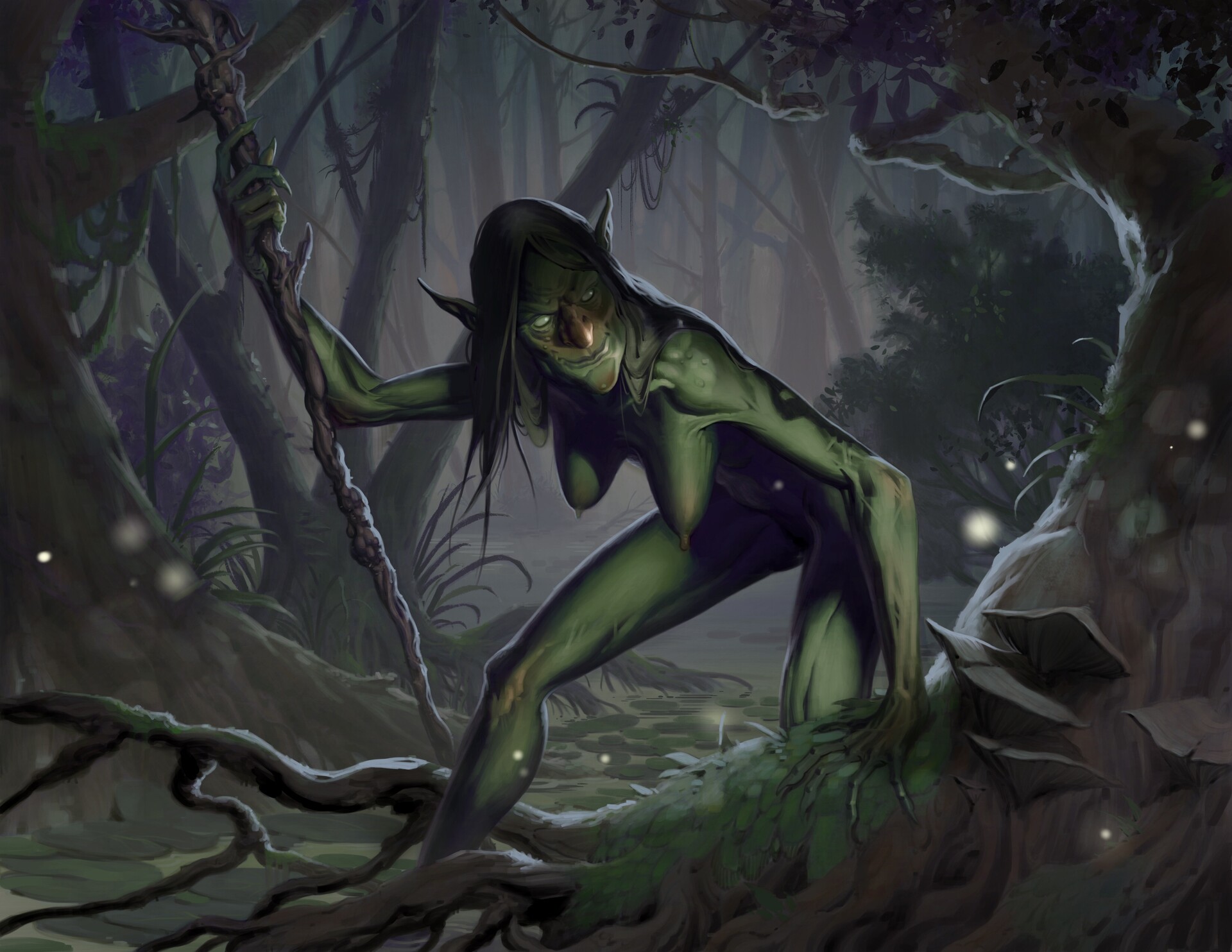 ArtStation - Bog witch