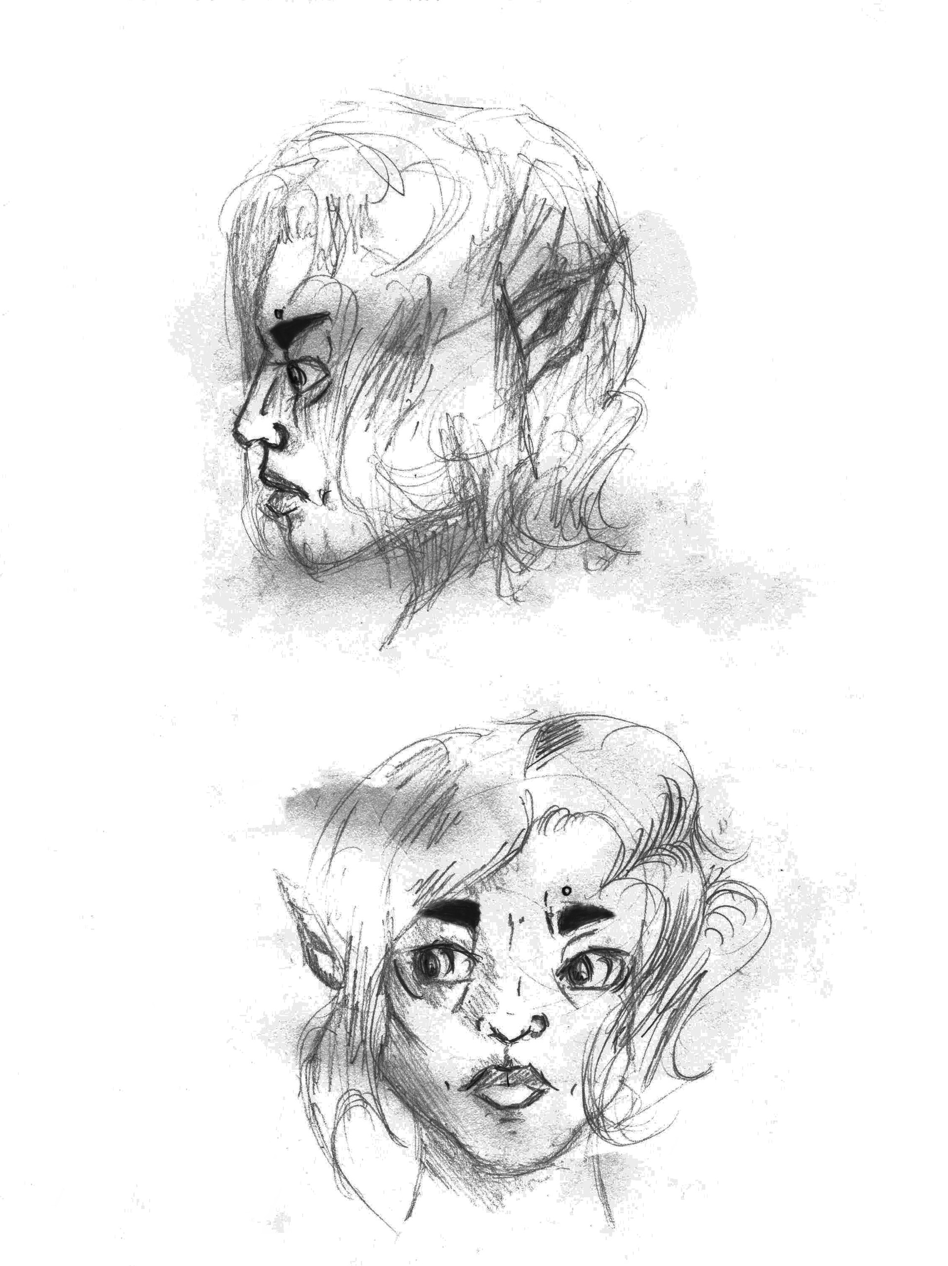 ArtStation - Fantasy Race Concept Sketch