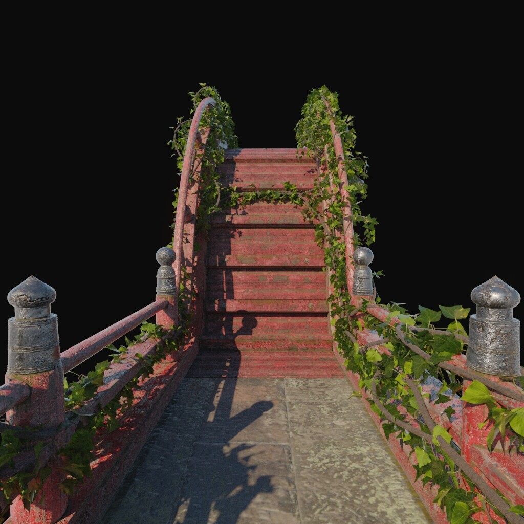 ArtStation - Old japanese bridge