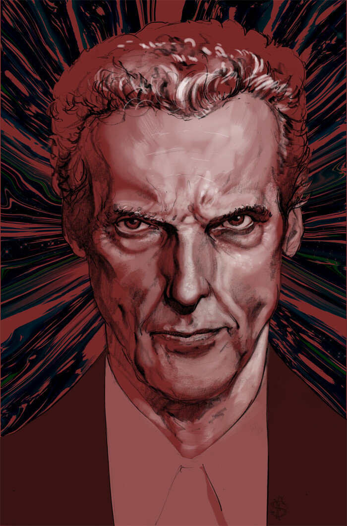 ArtStation - Peter Capaldi - Dr Who cover