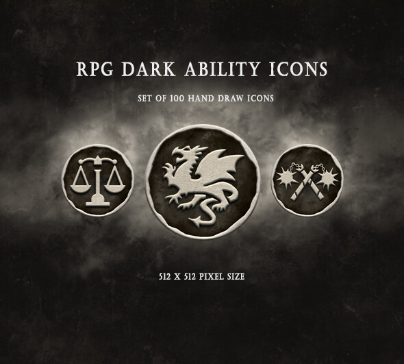 Kate Draconi - RPG Dark Ability Icons
