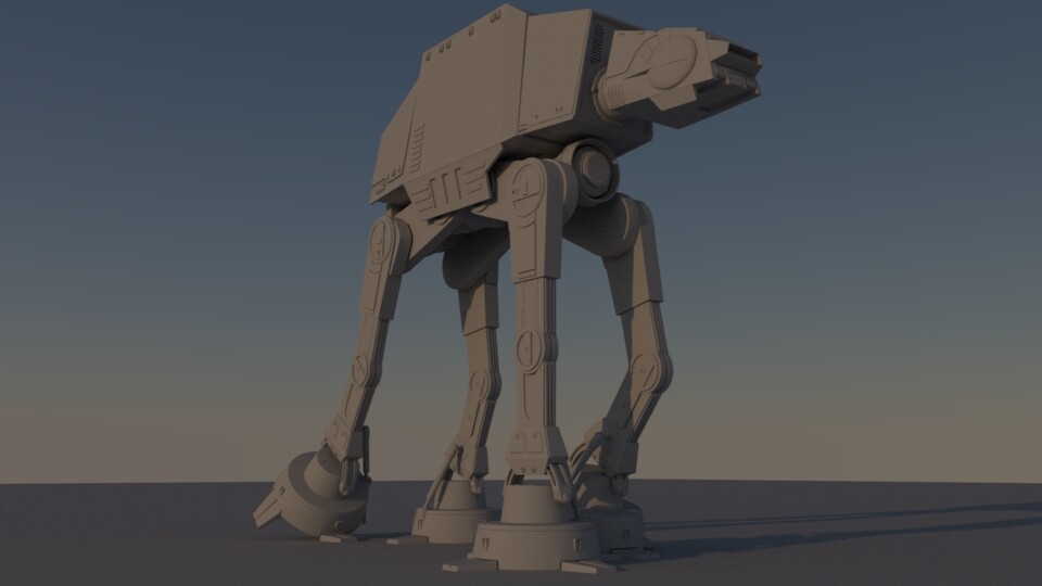 ArtStation - Star Wars AT-AT [WIP]