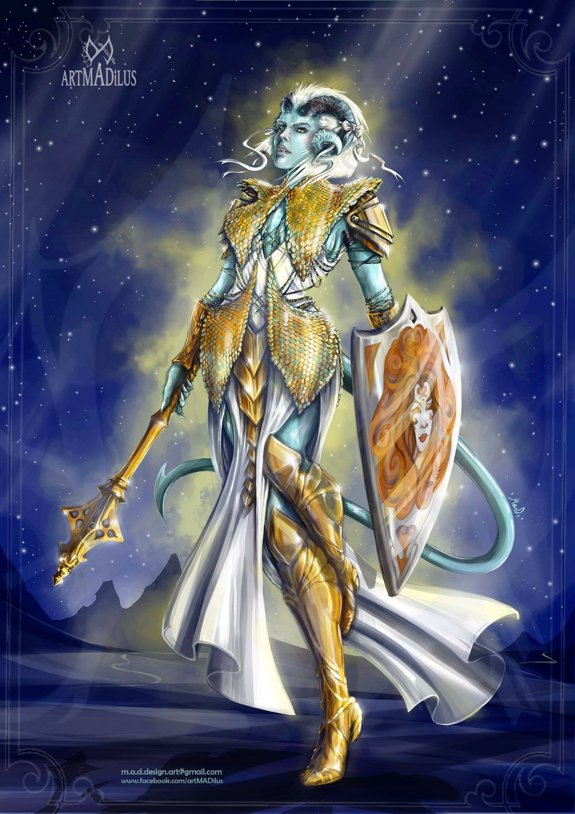 ArtStation - Ice demonkin - character design