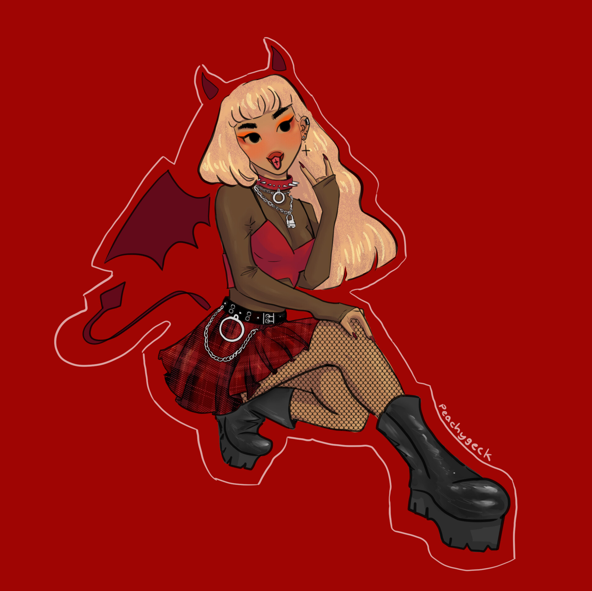 ArtStation - E-girl devil