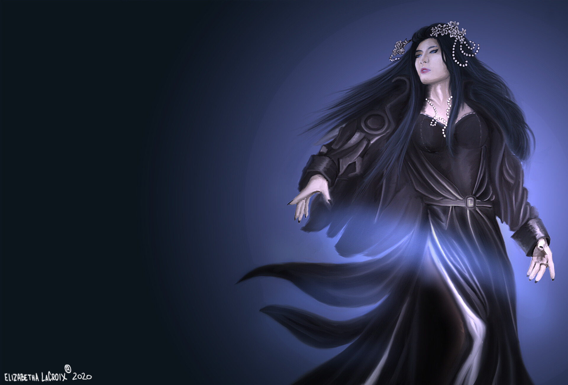 ArtStation - CA Wallpaper Wind Woman