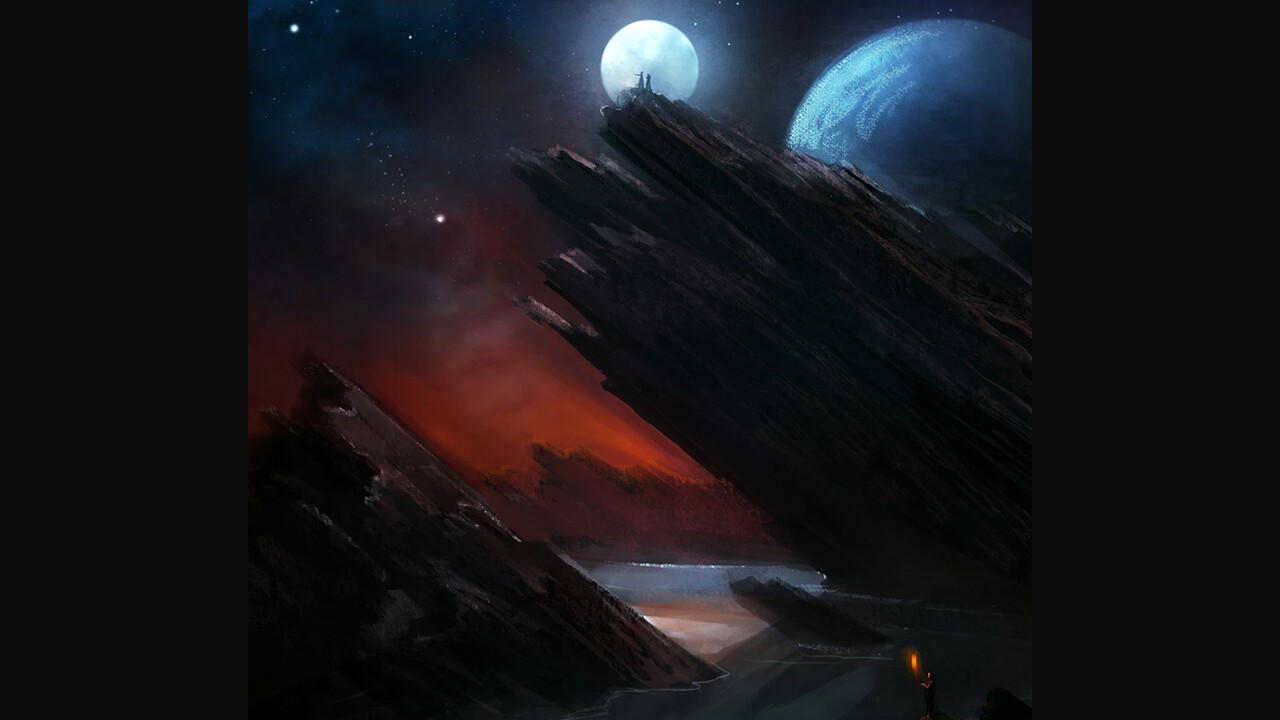 ArtStation - Two moons speed painting - Portfolio update