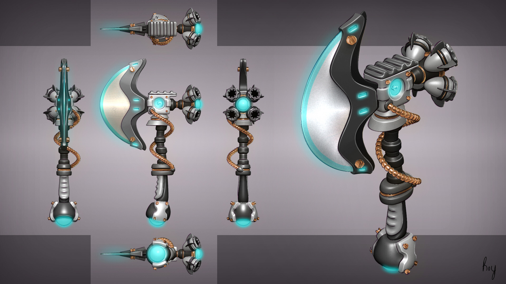 ArtStation - Energy Axe