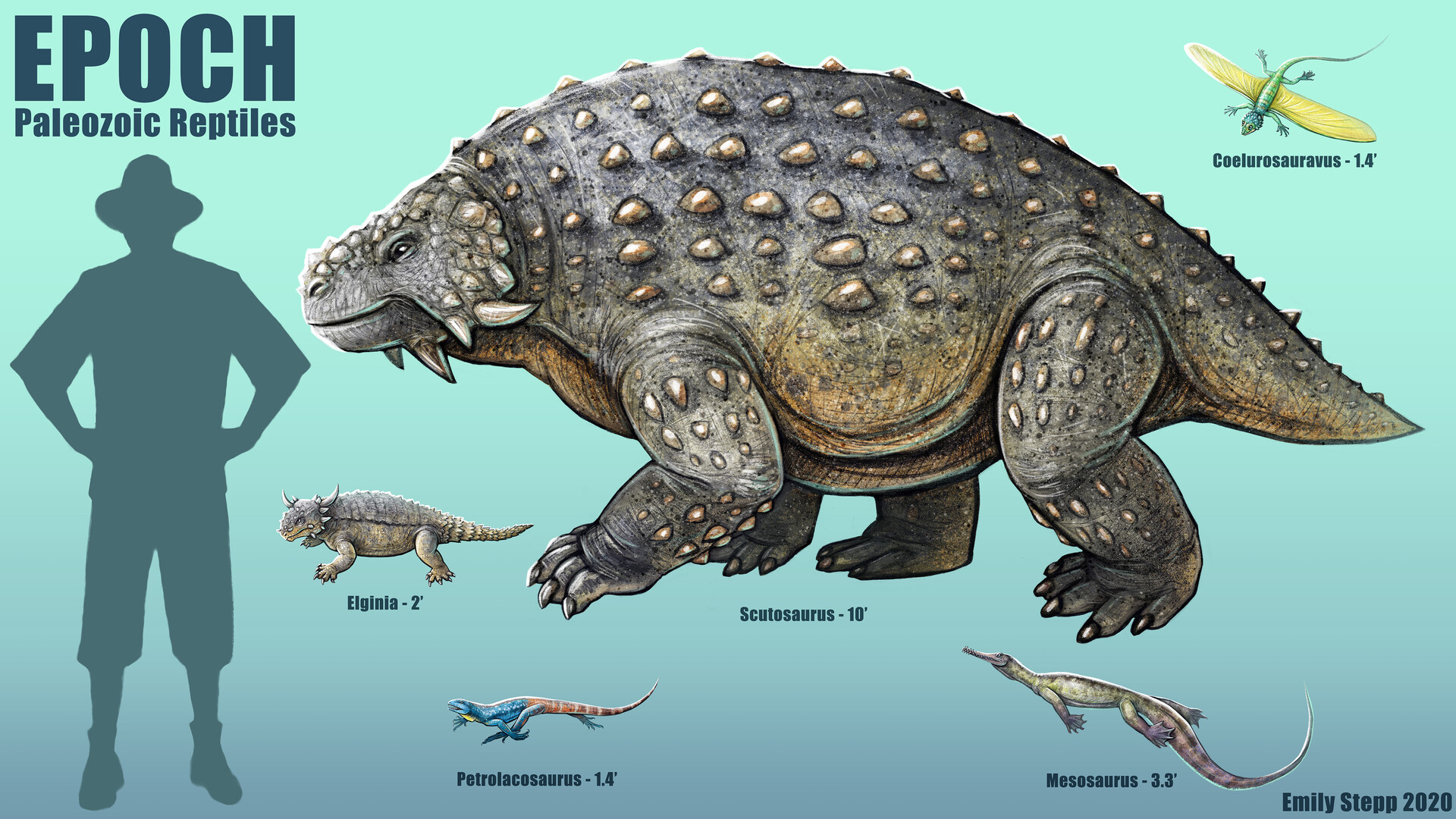ArtStation - Epoch - Paleozoic Reptiles