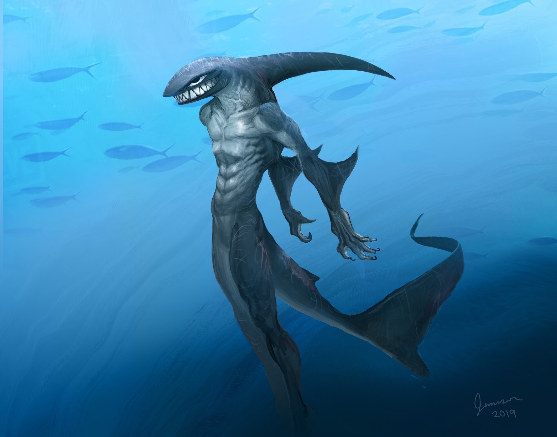 ArtStation - Shark boy