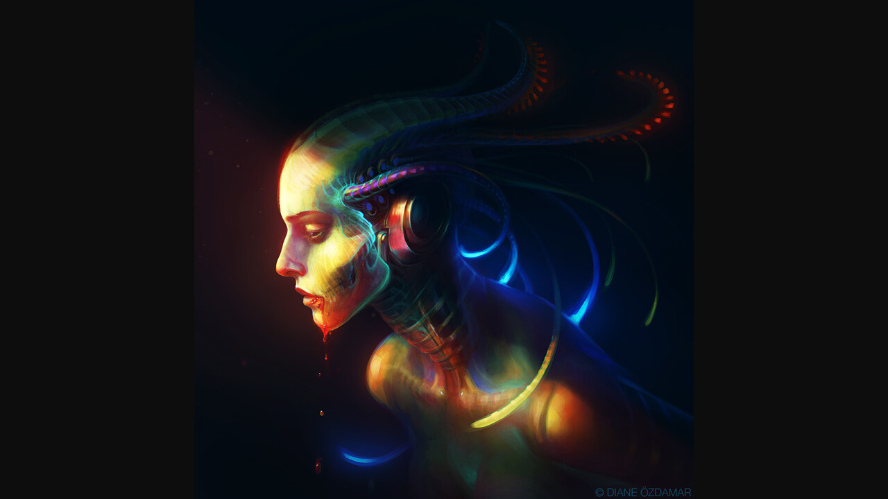 ArtStation - Alienated (self portrait) - Portfolio update