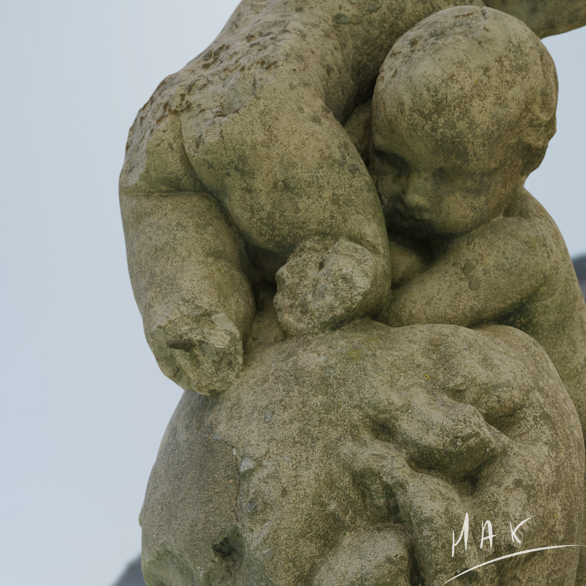 MAKRAM DAOU - Broken Statue