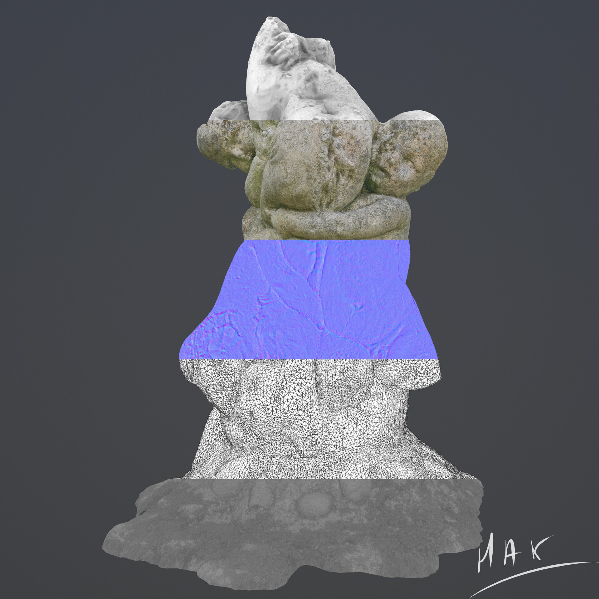 MAKRAM DAOU - Broken Statue