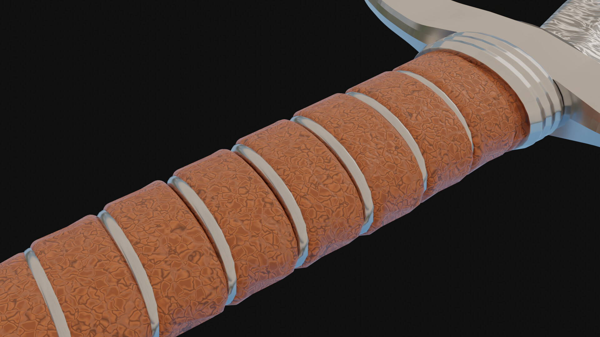 Sávio Farias - Damascus Steel Flamberge/Flambard/Flame-Blade Sword