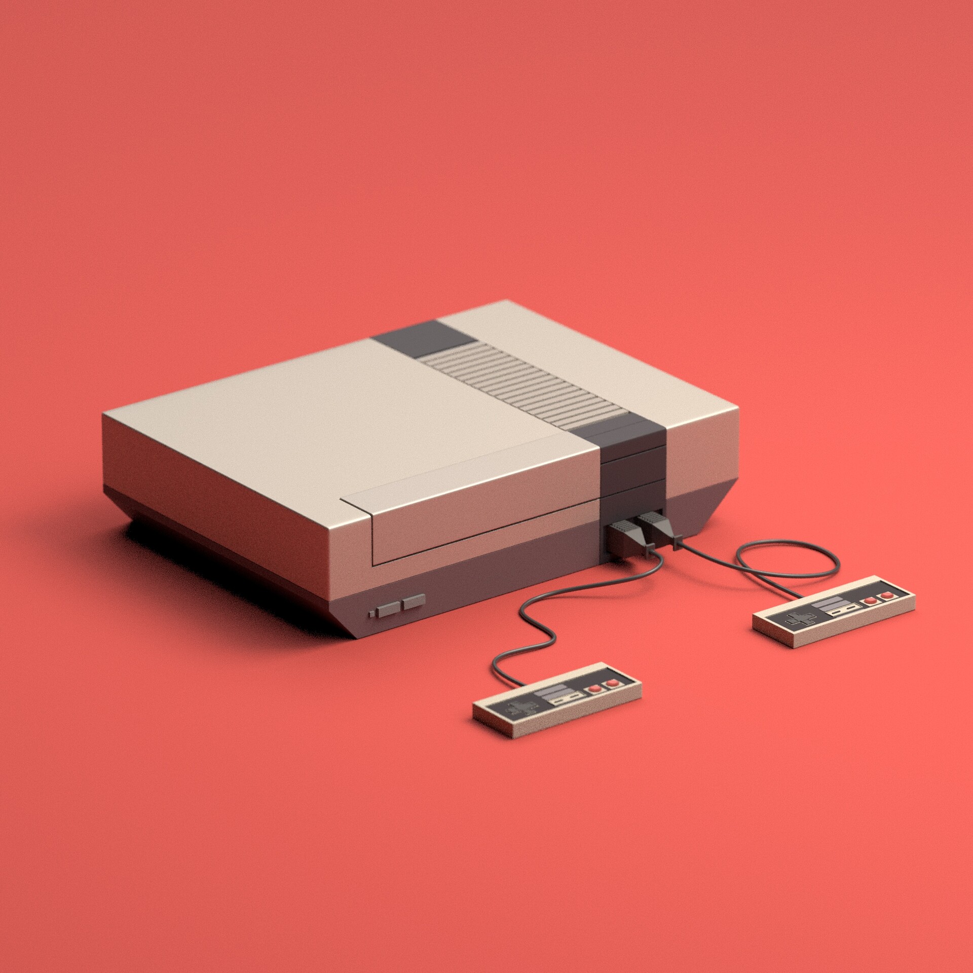 ArtStation - Retro gaming console