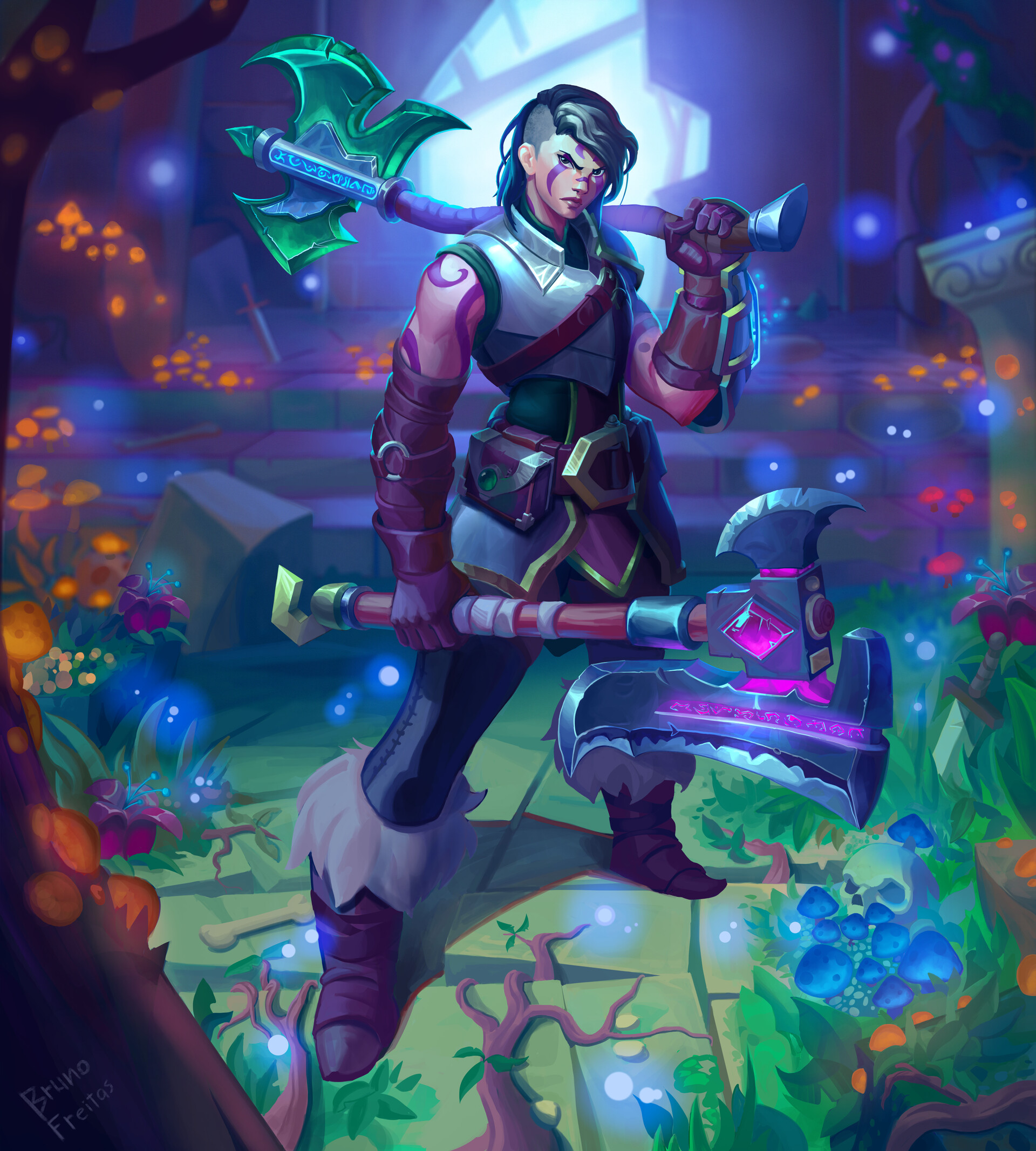 Lana The Gem Fighter by Bruno Freitas : r/ImaginaryWarriors