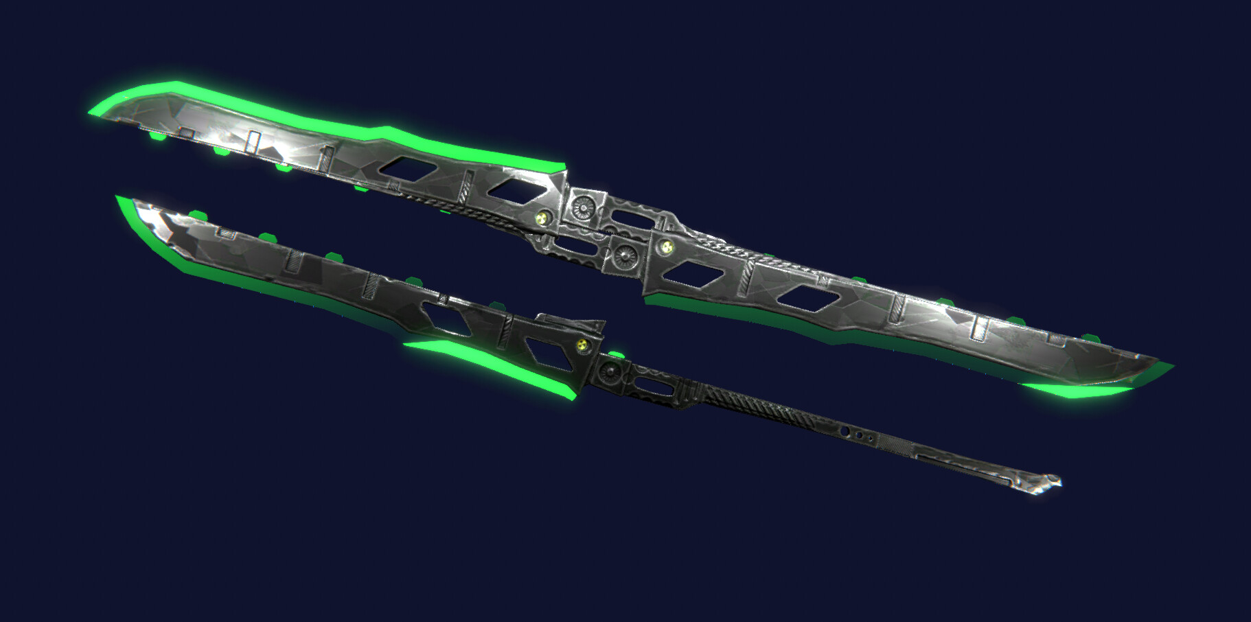 Fly Florian Lannes - - Sci-Fi Halberd - Unity Render