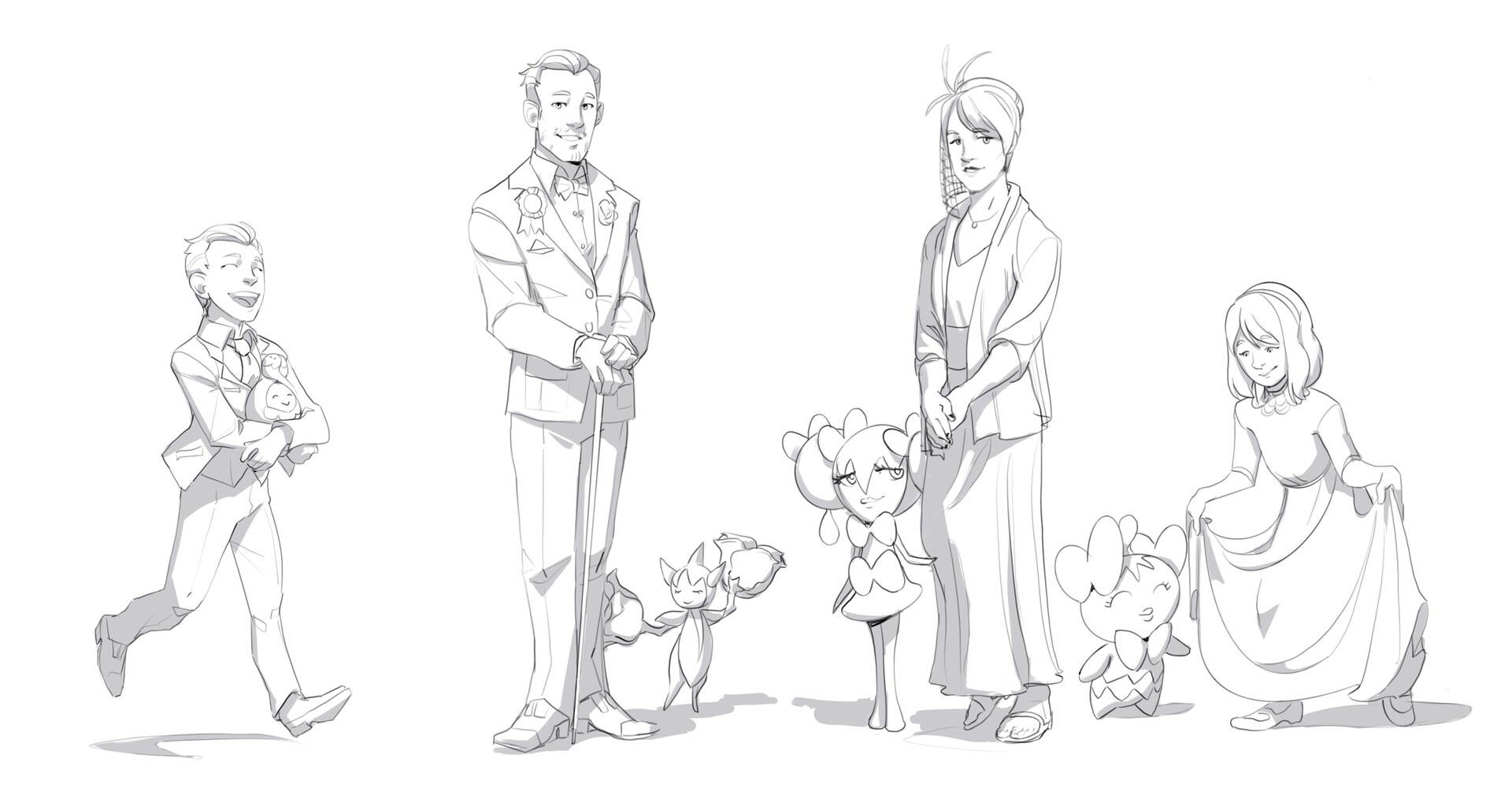 ArtStation - Pokemon Trainer Sketches