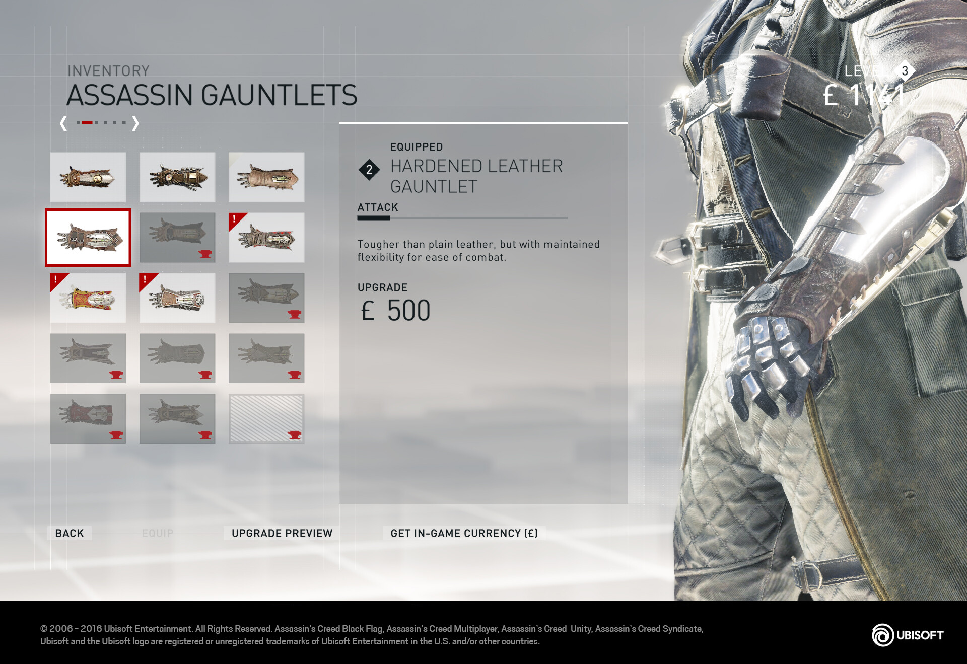 Andrii Shafetov - Portfolio - Assassin's Creed Syndicate - PC UI Design