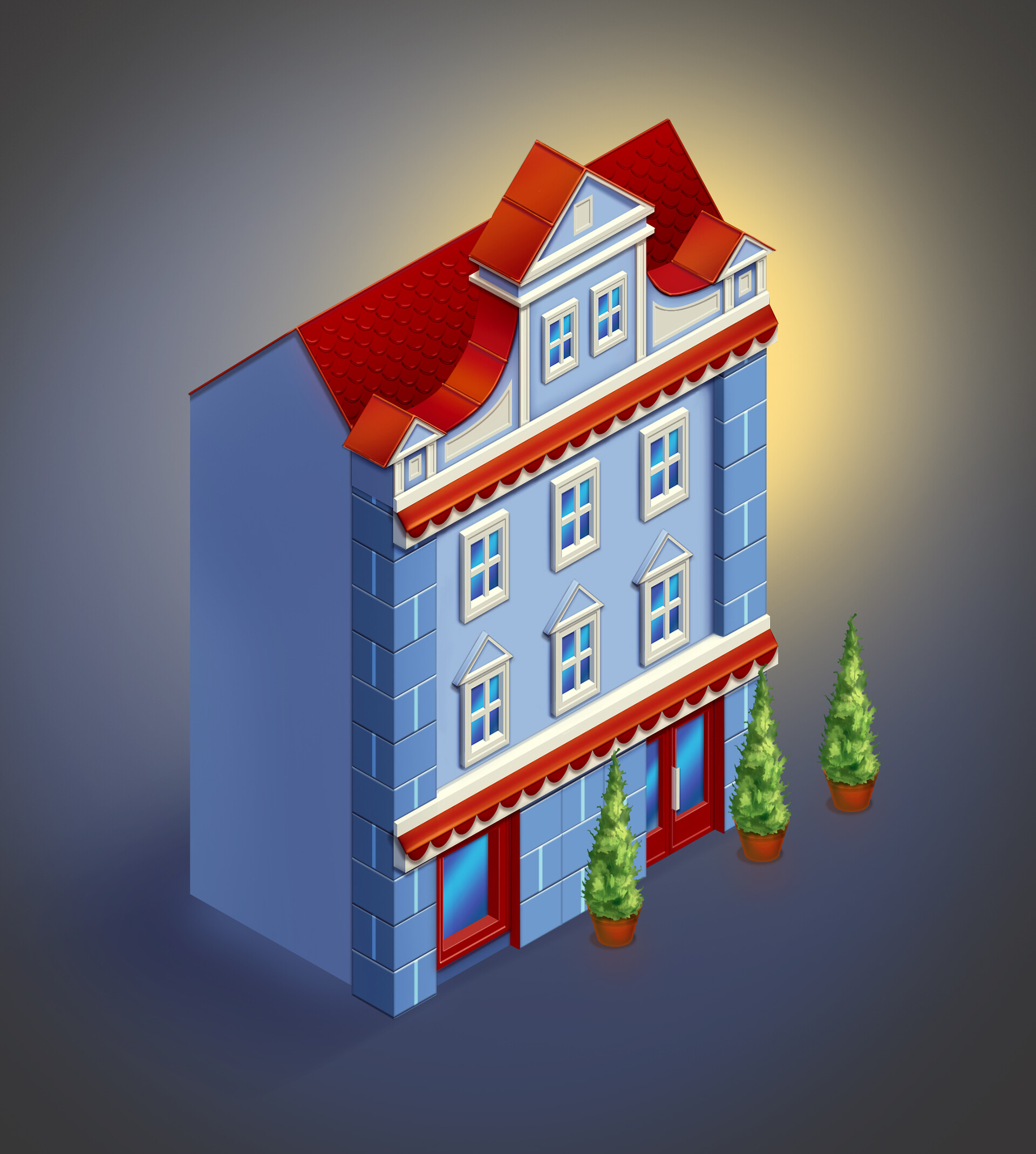 ArtStation - Isometric building
