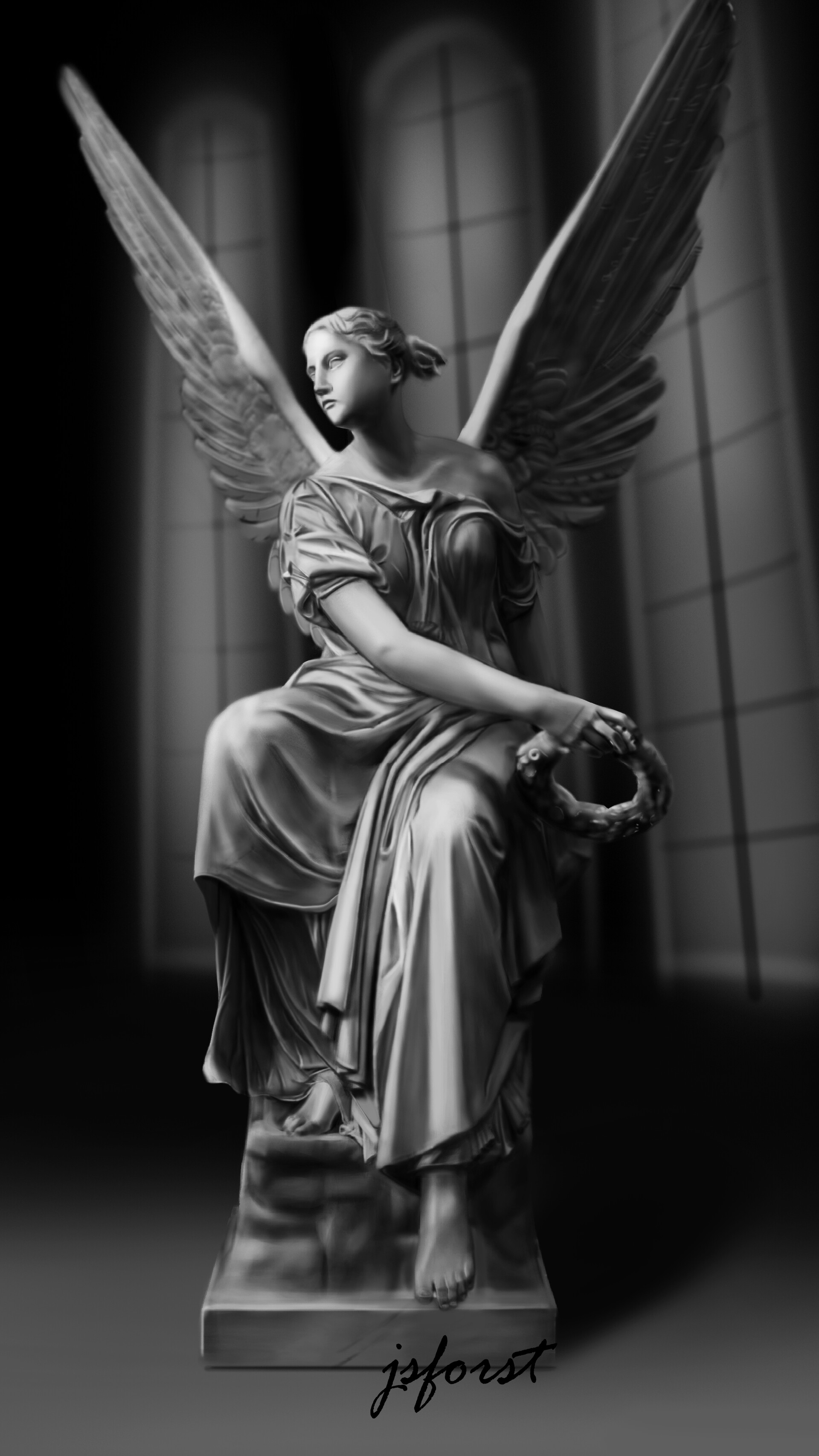ArtStation - angel statue