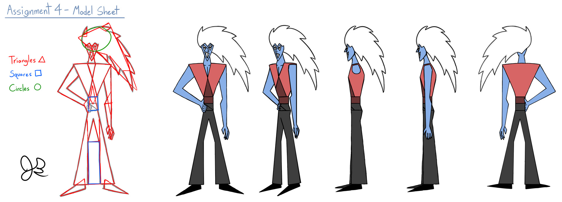 ArtStation - Turnaround Model Sheet and Facial Expressions